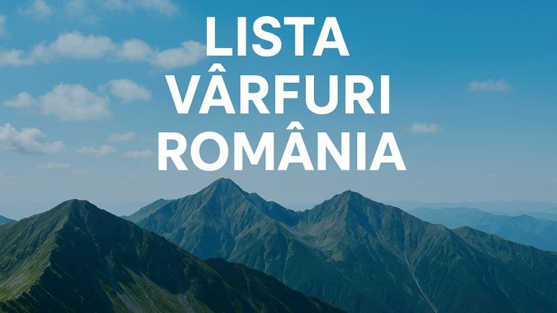 Lista varfurilor de peste 2500 m din Romania
